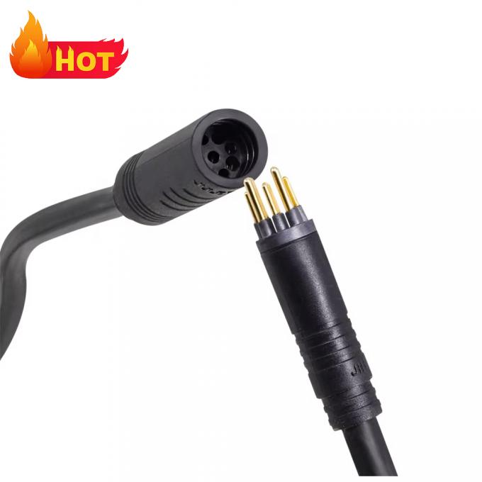 Electric Bike 9 Pin Connector , Customized Male/Female Motor Cable ...